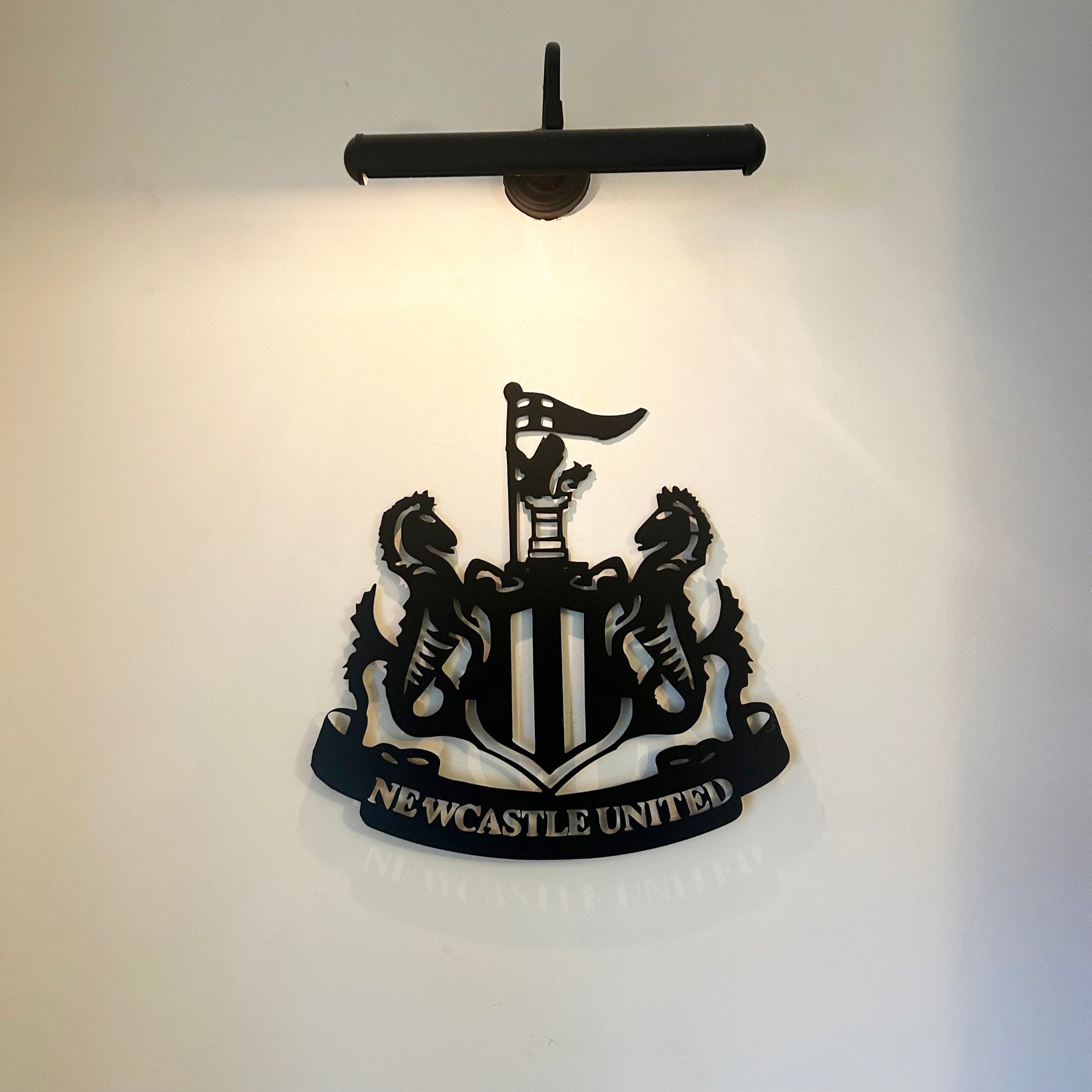 Newcastle United F.C. Crest Metal Wall Art
